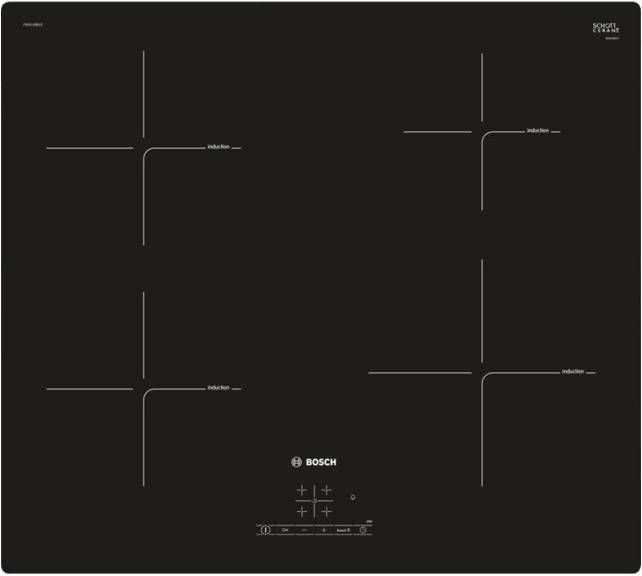 Bosch PIE611BB1E inbouw inductiekookplaat met PowerBoost en Timer ...